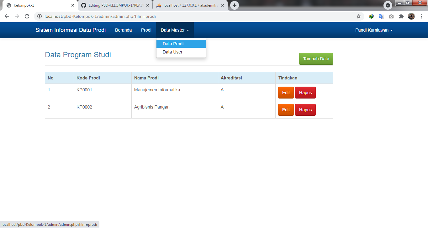 GitHub - pandi-mi19/PBD-KELOMPOK-1: ini project kelompok 1