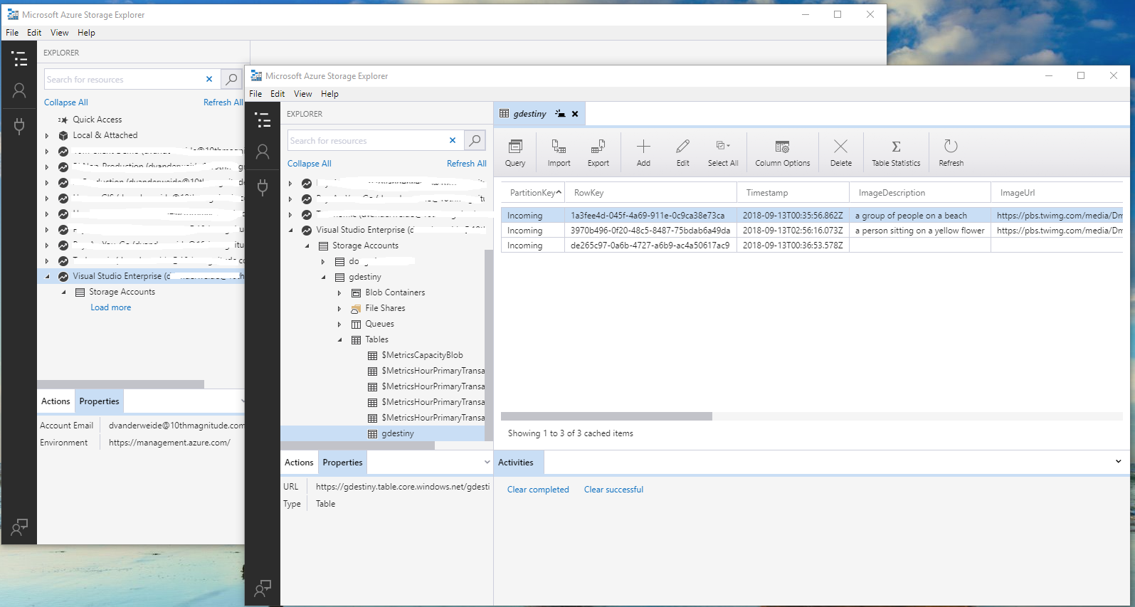 "Cannot read property 'connectionString' of undefined" when connecting to local storage · Issue ...