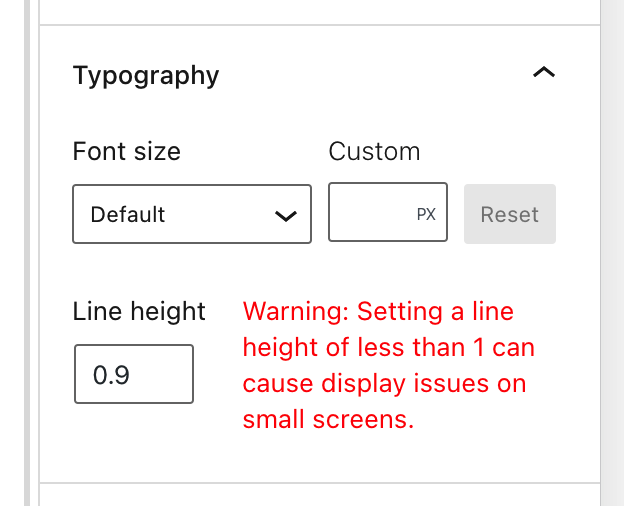 Low line heights with long text causes vertical spacing problems on ...