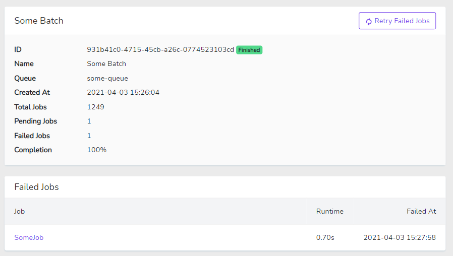 Batches with failed jobs are not marked as finished · Issue #36864 · laravel/framework · GitHub
