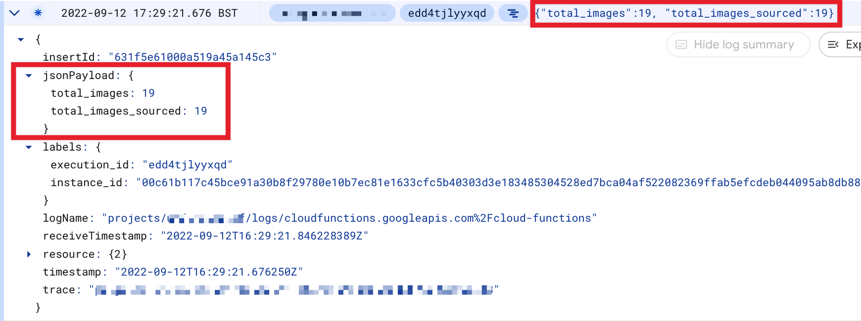 Cannot Send Json Payload With Logging Label When Executed In Cloud 7761
