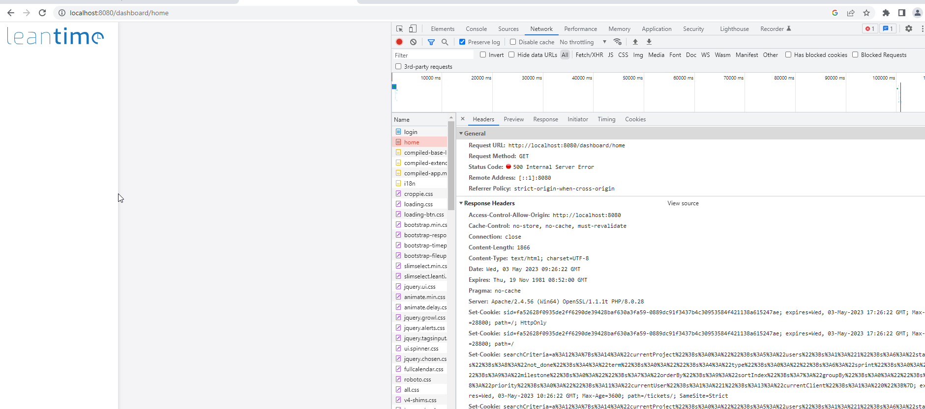 [BUG] Blank Screen When delete a project · Issue #1629 · Leantime/leantime · GitHub
