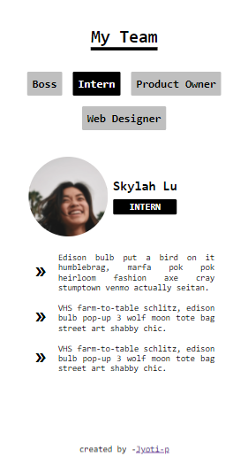 GitHub - thejyotipatel/tabs-my-team-project-in-react: tabs mini-project in react