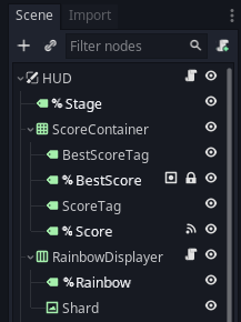 Improve how Scene Unique Nodes are highlighted in Scene Tree Editor ...