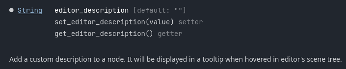 Node.editor_description documentation missing · Issue #3621 · godotengine/godot-docs · GitHub