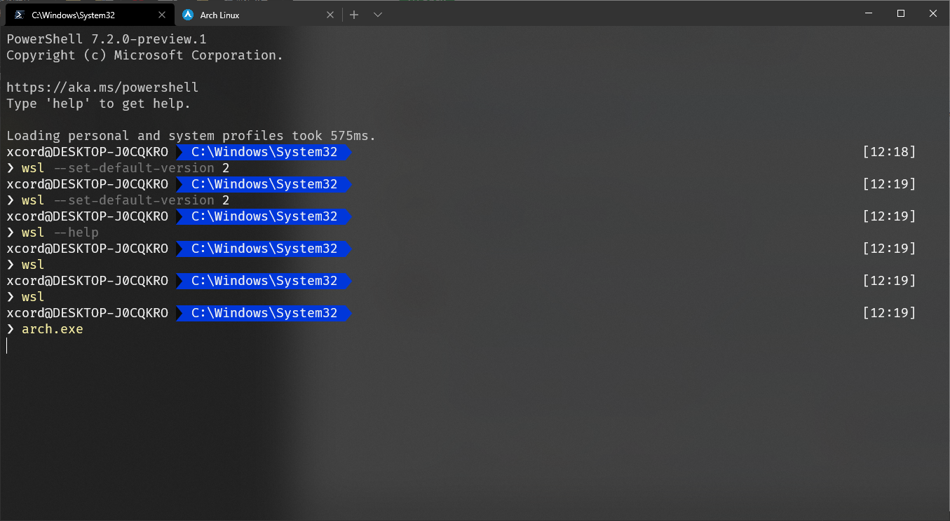 Where is the WSL2 Version? · Issue #167 · yuk7/ArchWSL · GitHub