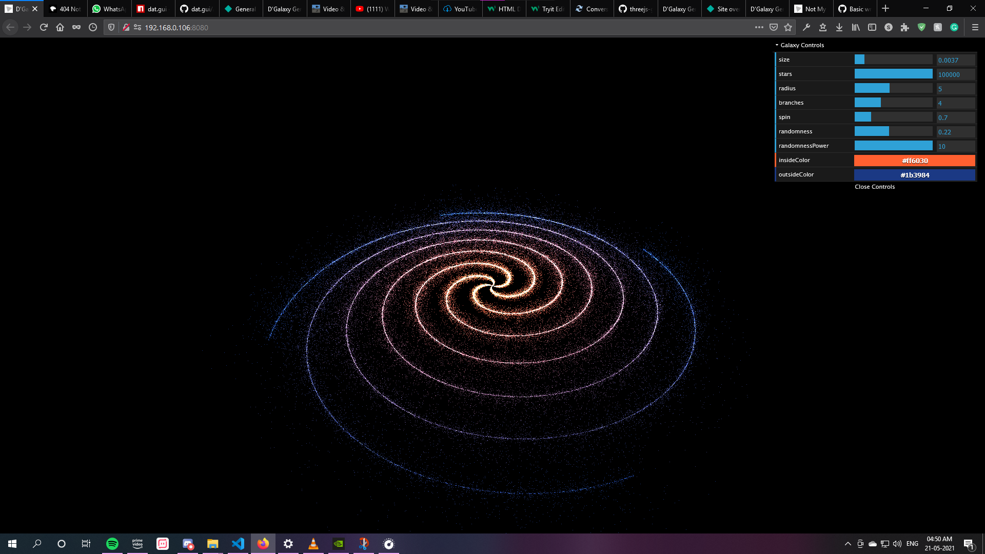 Github Thesohailjafrithreejs Galaxy Galaxy Generator Based On Three 4117