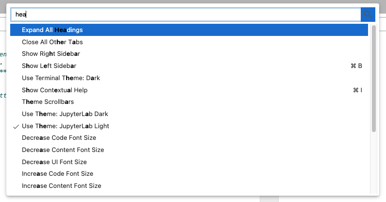 Clear Button Is Not Displayed In Command Palette Search Bar · Issue 11791 · Jupyterlab
