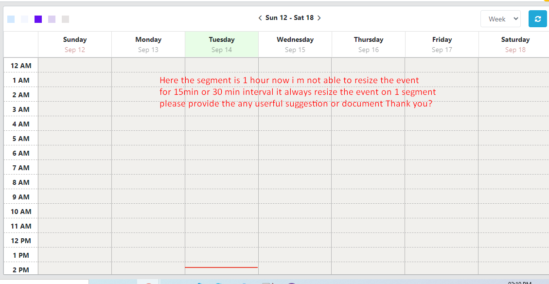In HourSegment 1 how can allow 15 min interval resizing? · Issue #1501 · mattlewis92/angular ...