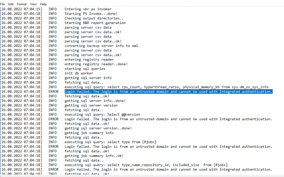 SQL Login Failure - External DB with Workgroup BnR Server · Issue #10 · VeeamHub/veeam ...