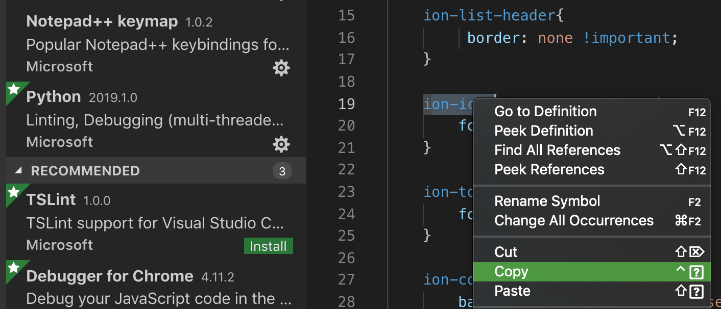 Keybindings Are Broken In Macos Mojave · Issue 10 · Microsoft Vscode Notepadplusplus