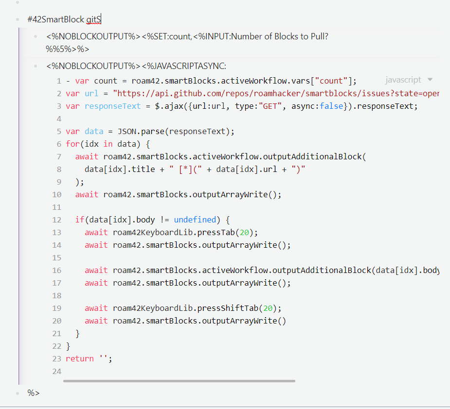 Fetch Recent SmartBlocks from Github · Issue #46 · dvargas92495/SmartBlocks · GitHub