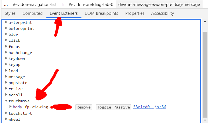 Disable touchmove event for specific elements · Issue #4047 · alvarotrigo/fullPage.js · GitHub