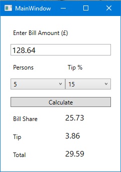 GitHub - simonchalder/BillSplitter: A small graphical desktop app to ...