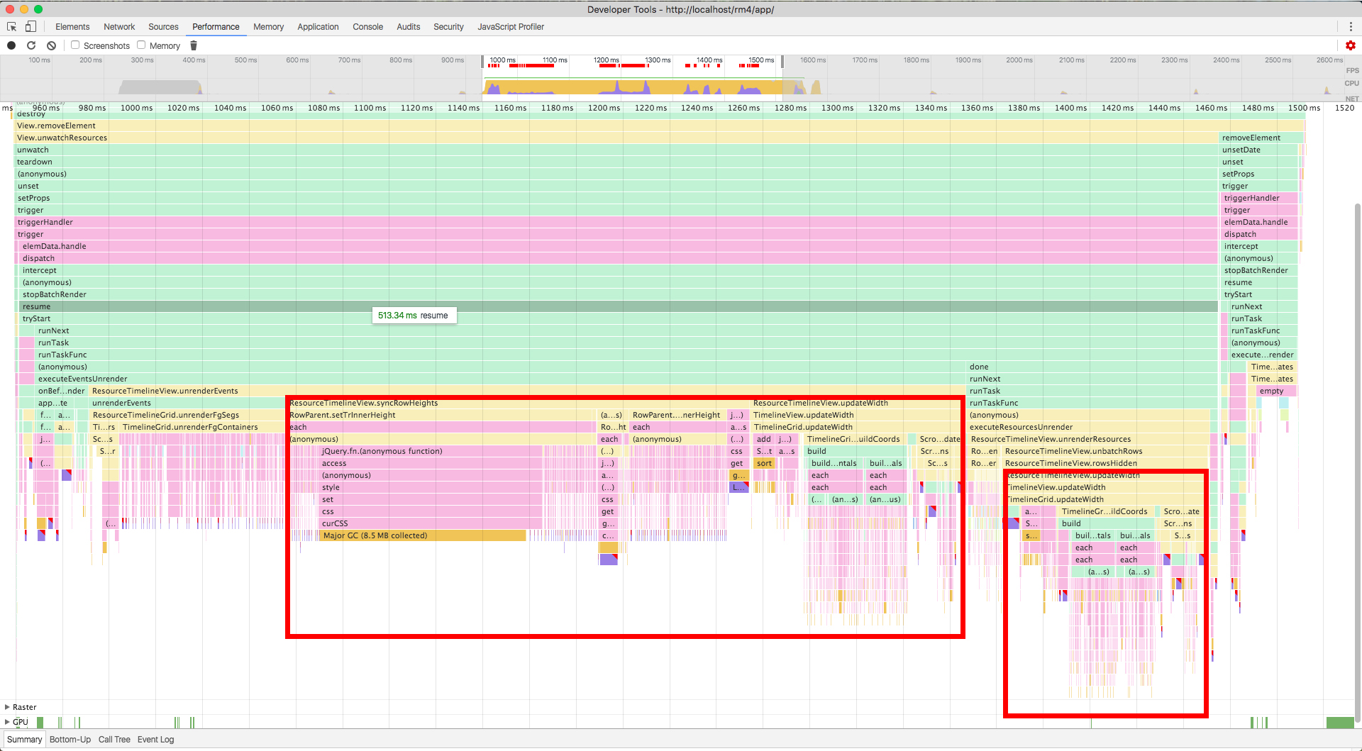 TimelineGrid updateWidth performance gain · Issue #277 · fullcalendar ...