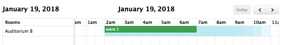 Event resize background highlight overlaps and stays after releasing · Issue #406 · fullcalendar ...