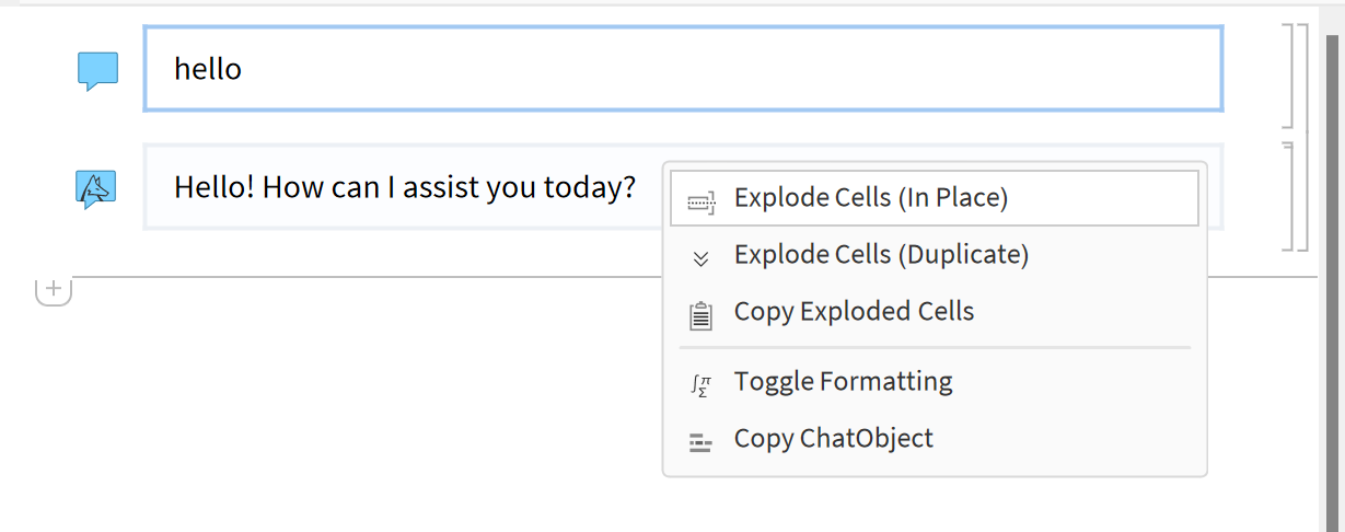 Chat Output Menu: "Exploded Cells" Items Are Not Implemented · Issue #161 · WolframResearch ...