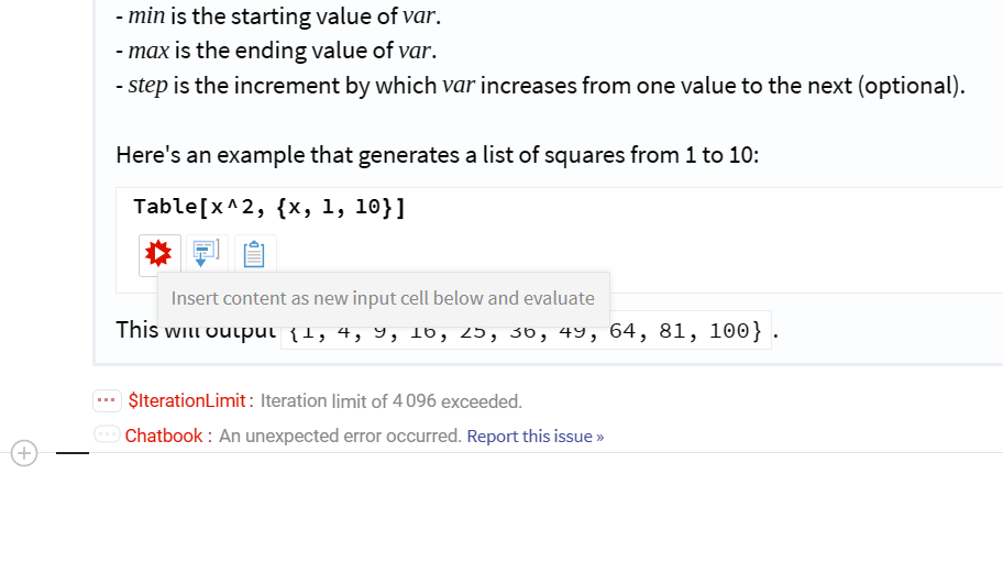Evaluate/Insert buttons result in `$IterationLimit` errors in cloud · Issue #232 ...