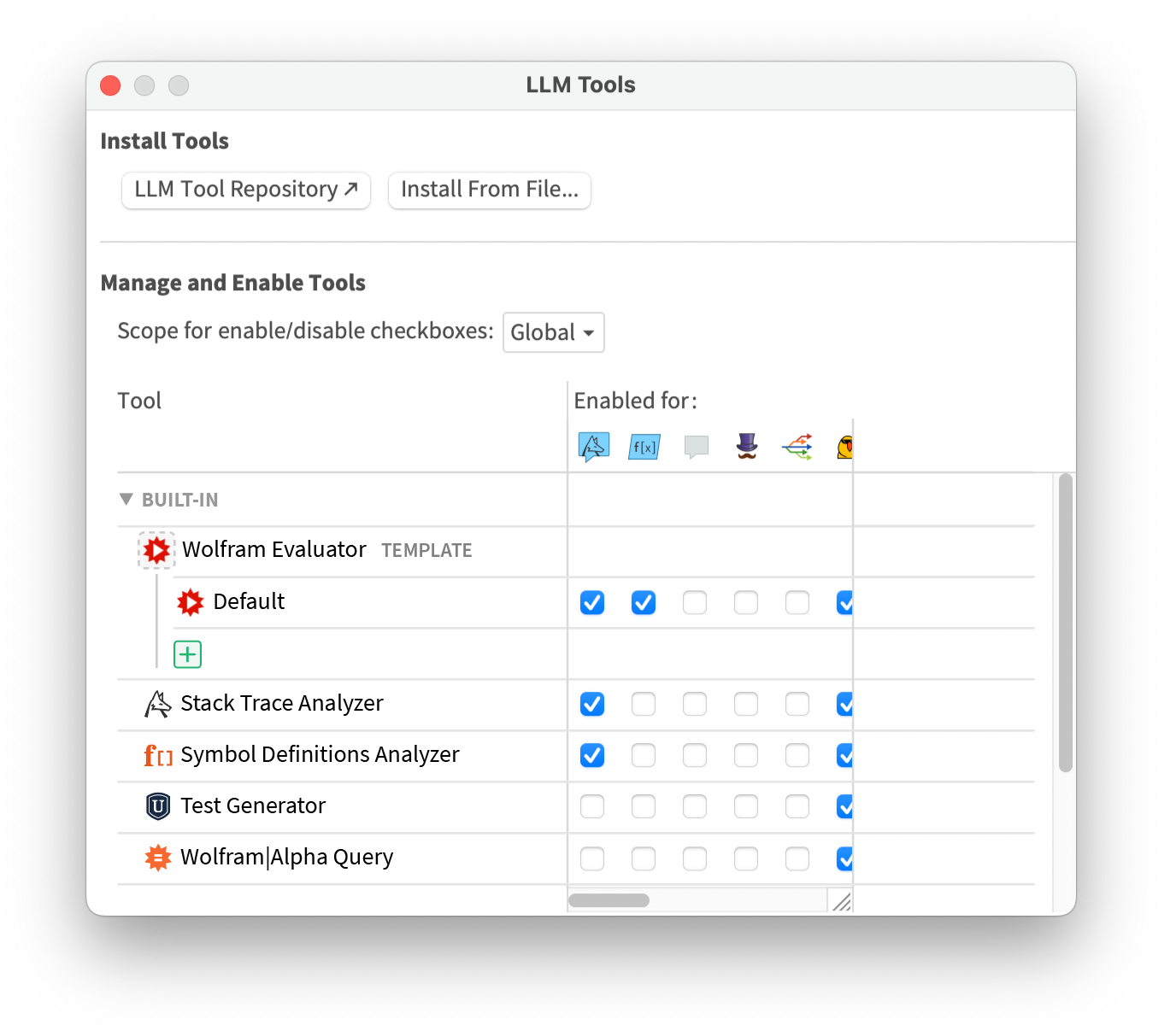 Feature: LLM Tool Configuration UI · Issue #333 · WolframResearch/Chatbook · GitHub