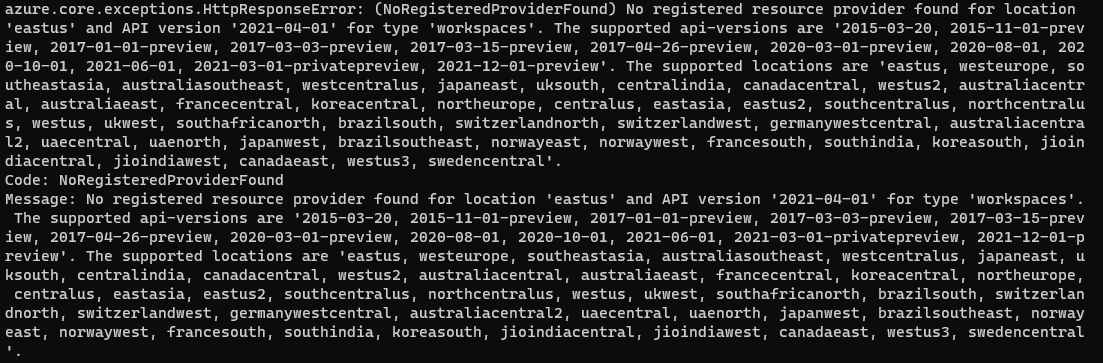 API Version 2021-04-01 is not support in AzureCloud or AzureUSGovernment · Issue #18857 · Azure ...