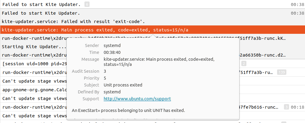 Kite on Linux is failing to update it self · Issue #574 · kiteco/issue-tracker · GitHub