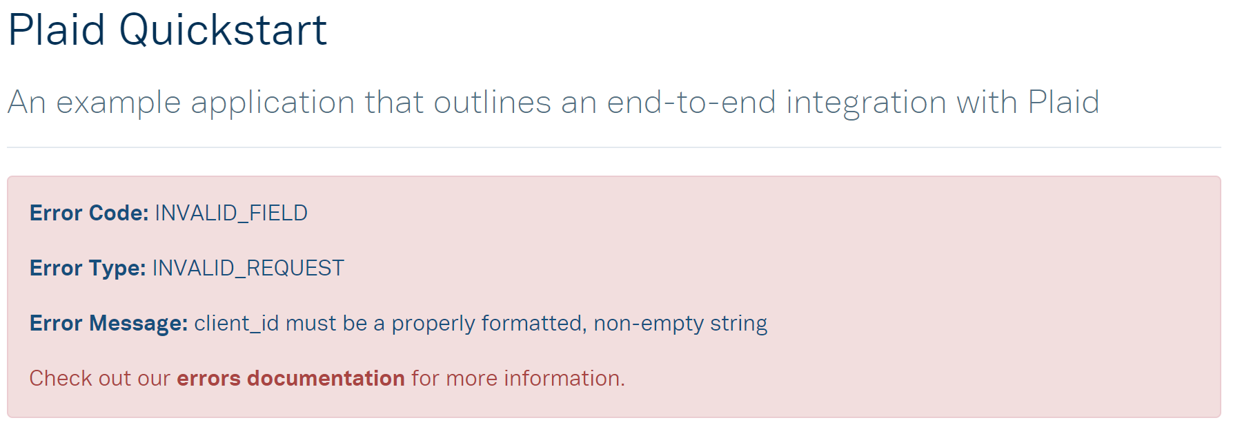 Quickstart Doesnt Serve Correct Html File · Issue 143 · Plaidquickstart · Github 