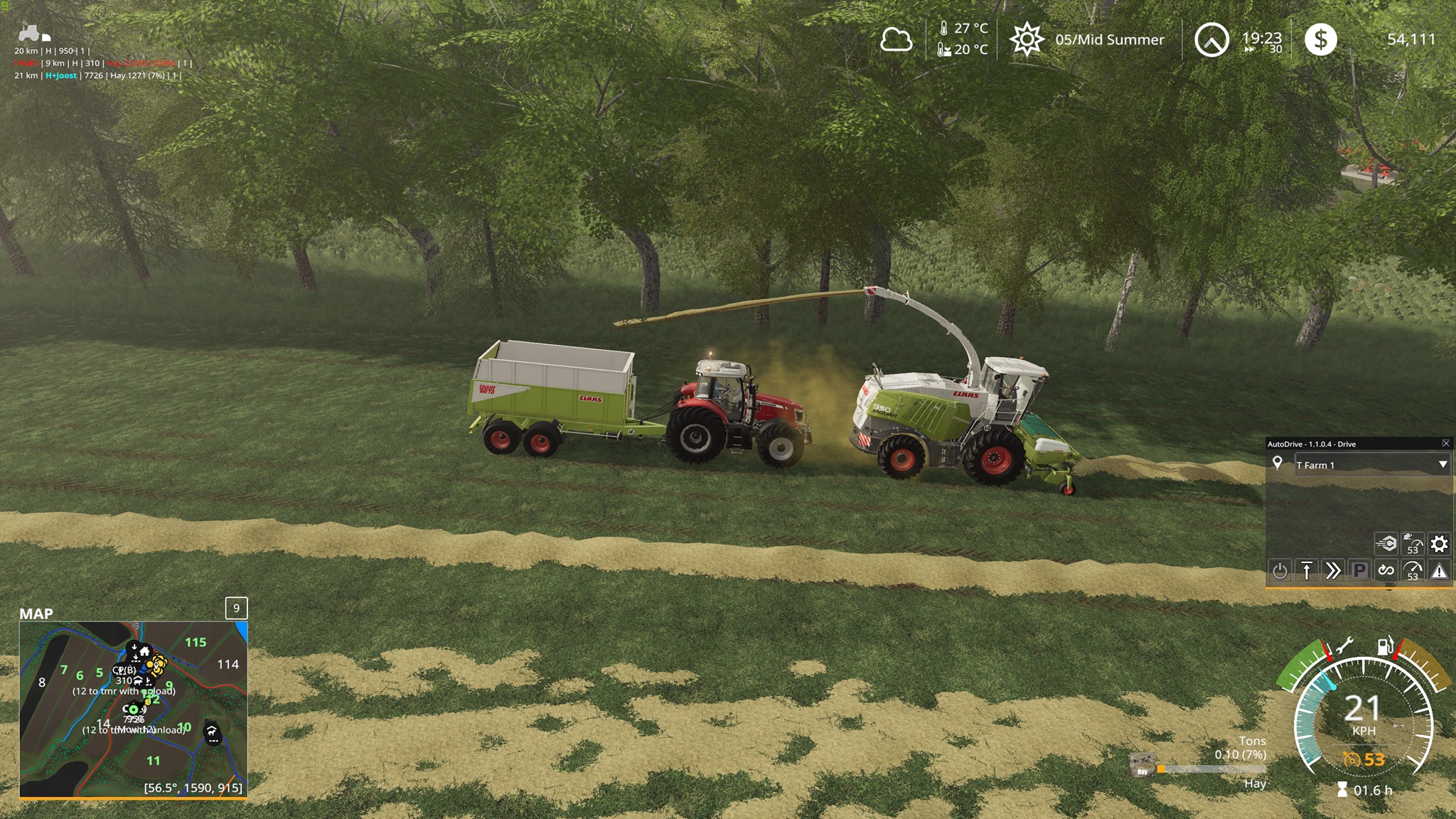 Headlands when Harvesting Hay with chopper · Issue #6498 · Courseplay ...