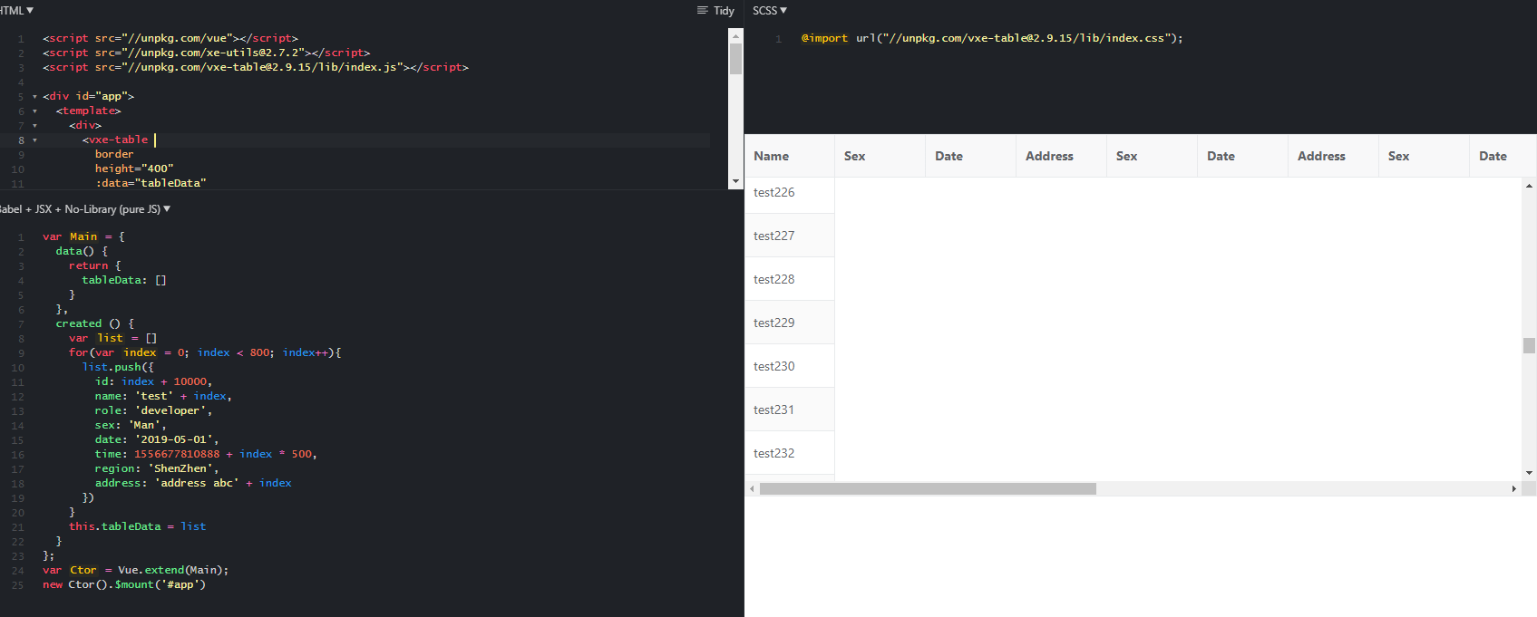 「嚴重」當有使用fixed="left"時，拉動scroll經常會出現這個現象，錯位以及空白 · Issue #1042 · x-extends/vxe-table · GitHub