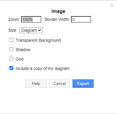 Export diagram to an image can't find "selection only" checkbox · Issue ...