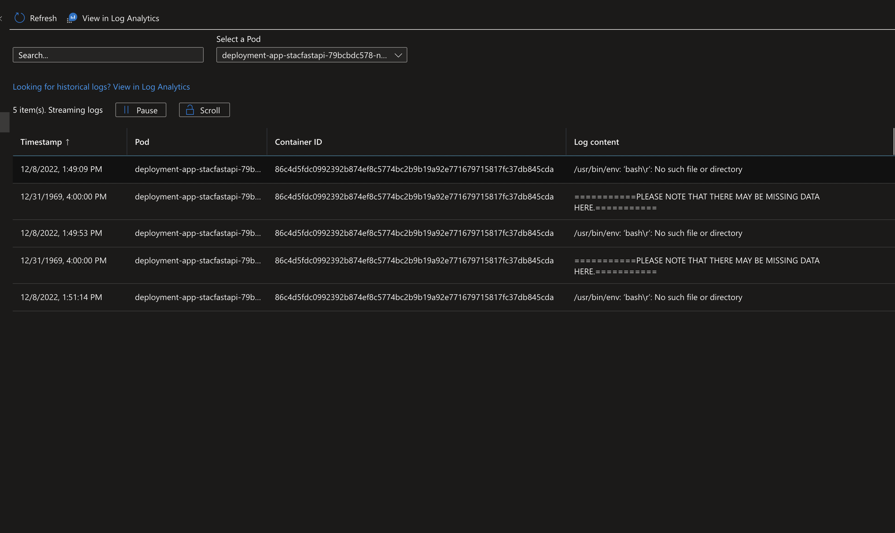 Deployment scripts error and stac-fast-api pod failure. · Issue #27 · Azure/Azure-Orbital-STAC ...