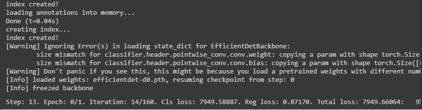 Resume Previous Training · Issue #390 · zylo117/Yet-Another-EfficientDet-Pytorch · GitHub