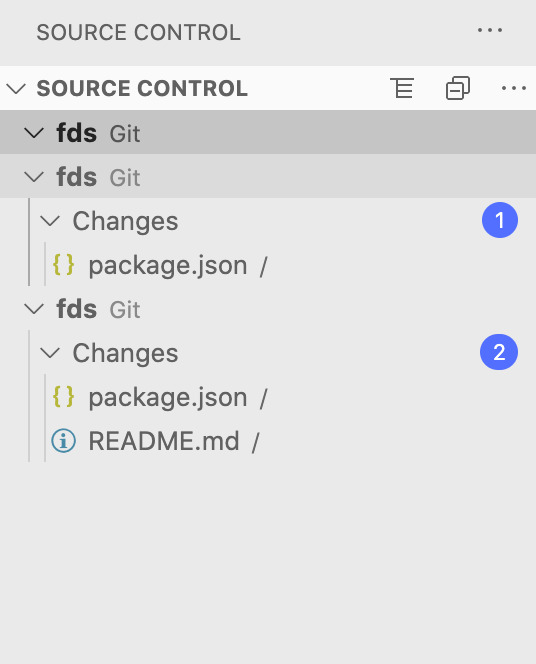 Source Control view spawns new Changes entry each time changes are ...