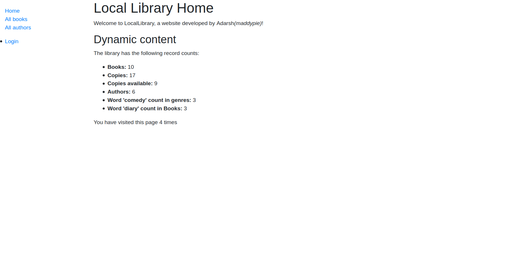GitHub - tsadarsh/MyLib: Local Library