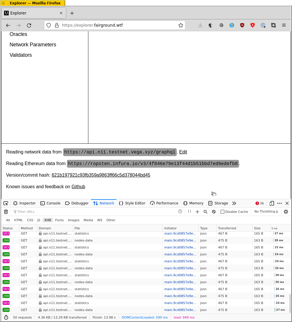 [explorer] Network switcher not working as expected · Issue #1117 · vegaprotocol/frontend ...