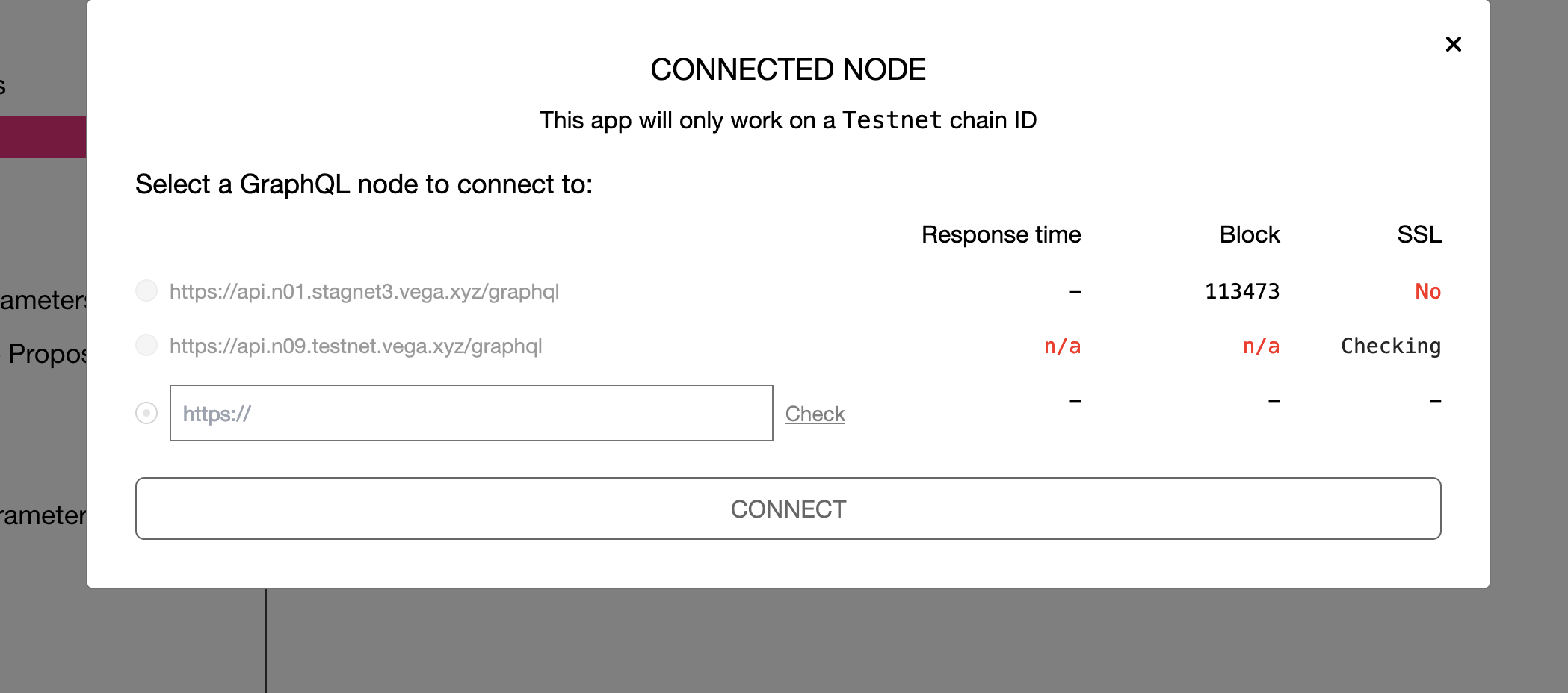 Fairground explorer is configured to point to a node that is unhappy · Issue #1344 ...