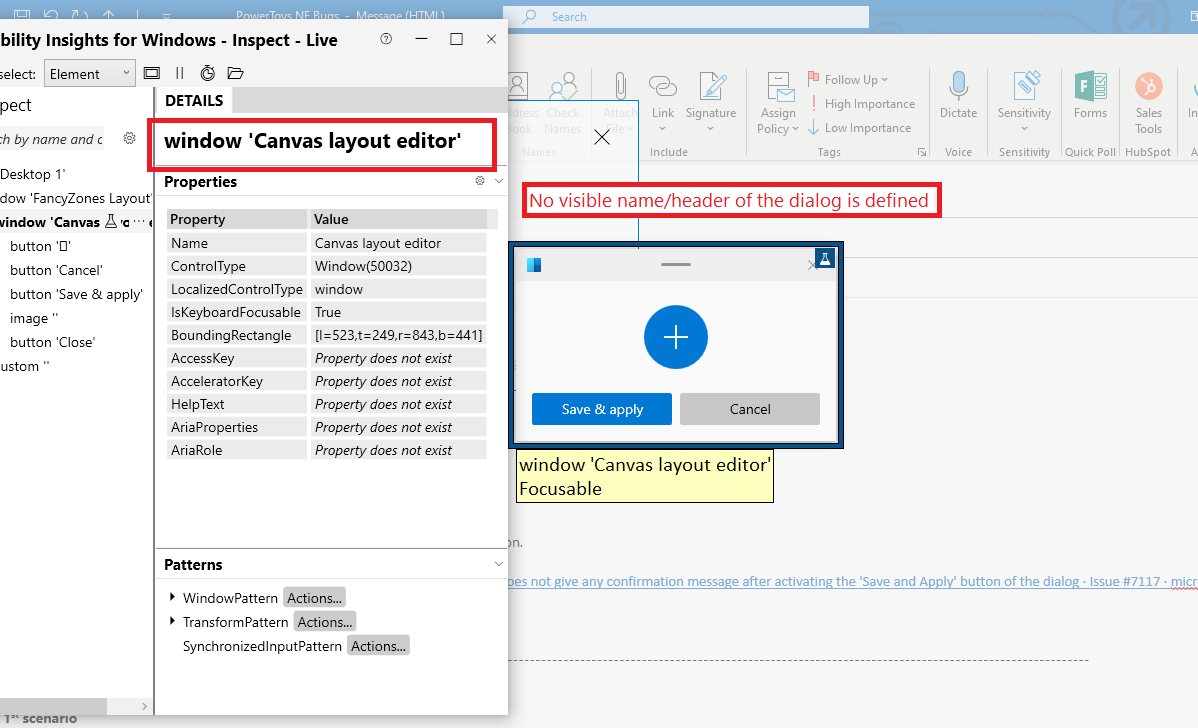 Fancyzones Editor Create Canvas Layout Visible Nameheader Is Not Defined For Canvas 2833
