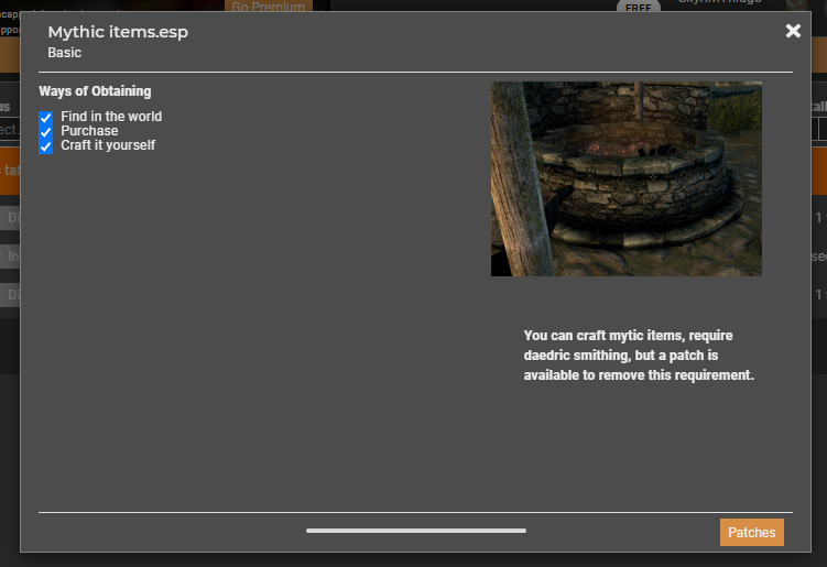Mythic items at Skyrim Special Edition Nexus - Mods and Community