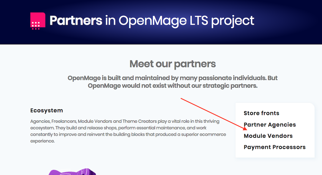 Update "Partners" page · Issue #38 · OpenMage/OpenMage.github.io · GitHub