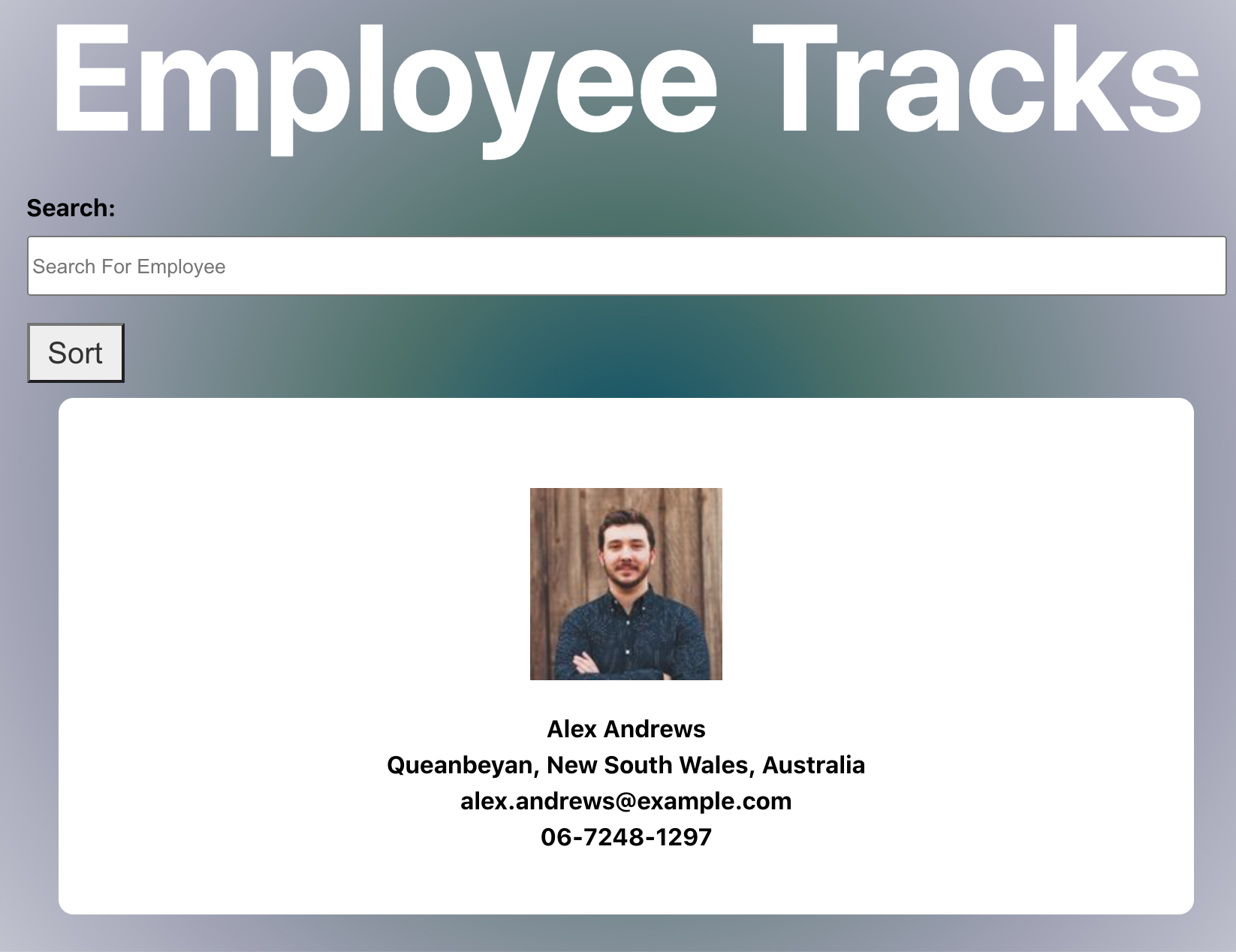 GitHub - keldykins/employee-tracks: A React.js employee tracking app ...