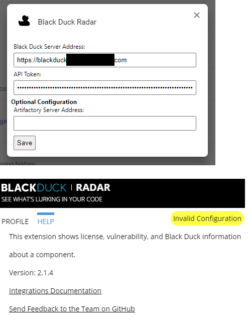 No options to save credentials · Issue #2 · blackducksoftware/black-duck-radar · GitHub