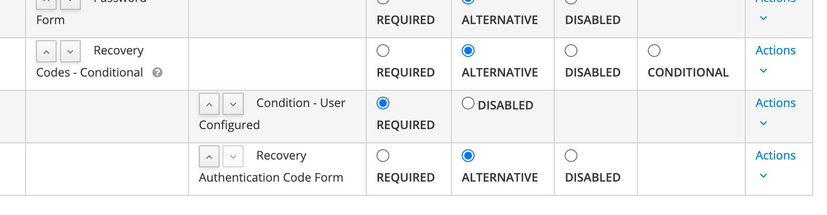 'Condition - User Configured' does not work for 'Recovery Authentication Code Form' · Issue ...