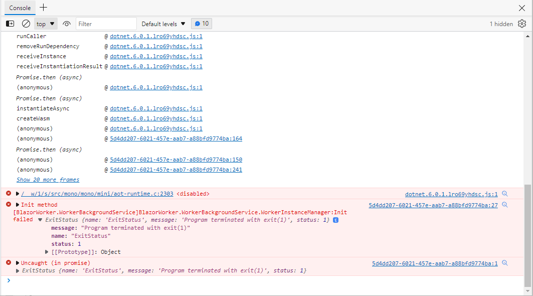 BlazorWorker does not work in net6 with published release · Issue #69 · Tewr/BlazorWorker · GitHub