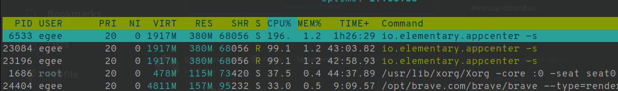 CPU usage too high · Issue #1160 · elementary/appcenter · GitHub