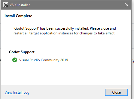 Can't be installed on VS 2019 Community · Issue #3 · godotengine/godot-csharp-visualstudio · GitHub