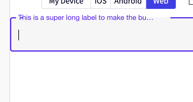 Border appears in TextInput label when label is too long · Issue #2954 · callstack/react-native ...