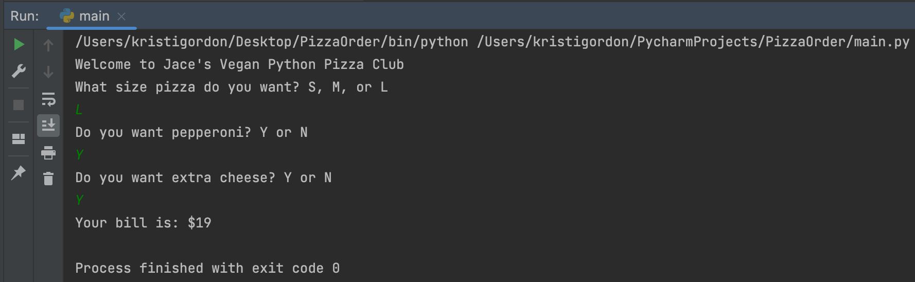 GitHub - kristigordon/JacesVeganPythonPizzaClub
