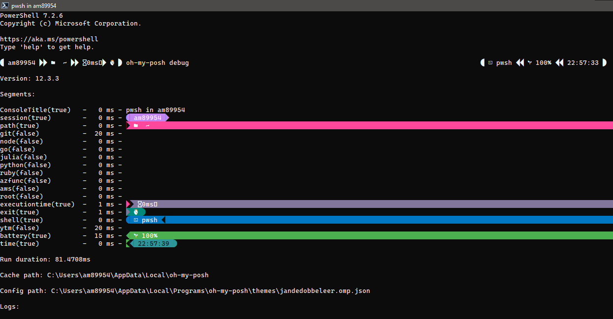 Segments do not have any color formatting in console · Issue #2963 · JanDeDobbeleer/oh-my-posh ...