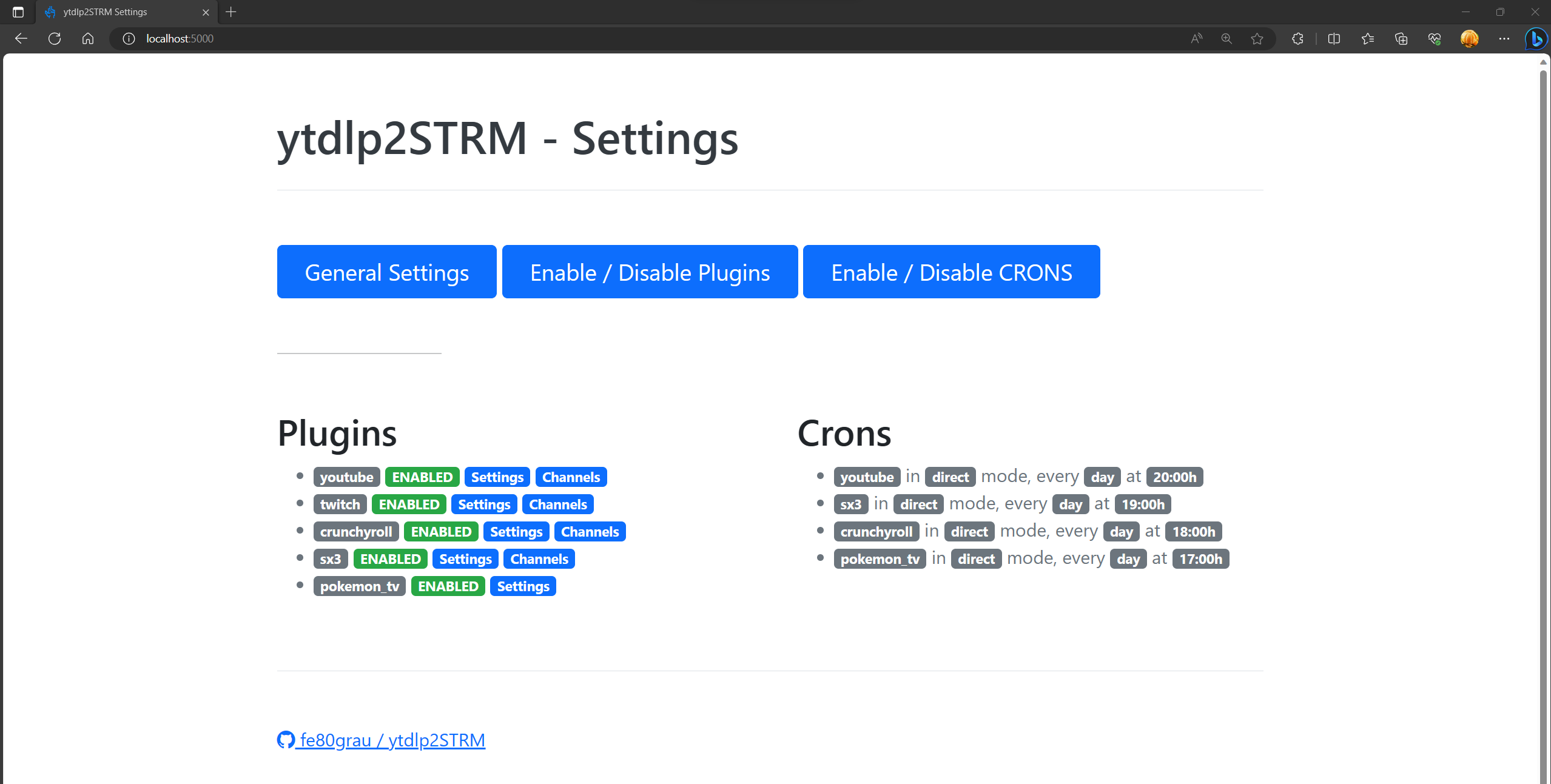 Github Fe80grauytdlp2strm A Little Script To Serve Youtube Twitch