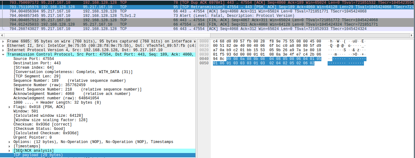 Bug: Stripping SNI causes TLS handshake to fail due to TCP sequencing · Issue #3 · ckcr4lyf/sni ...