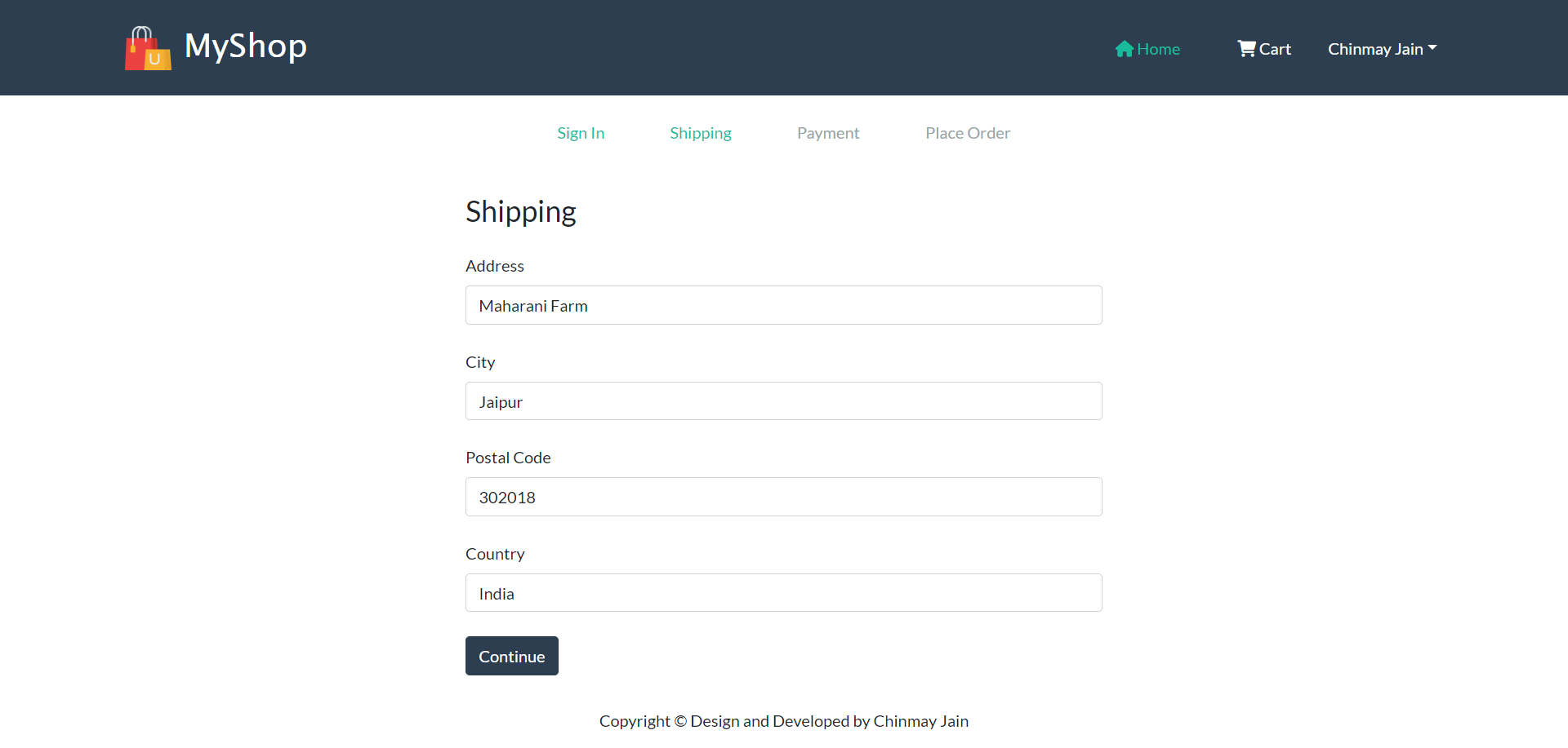 GitHub - Chinmay189jain/MyShop